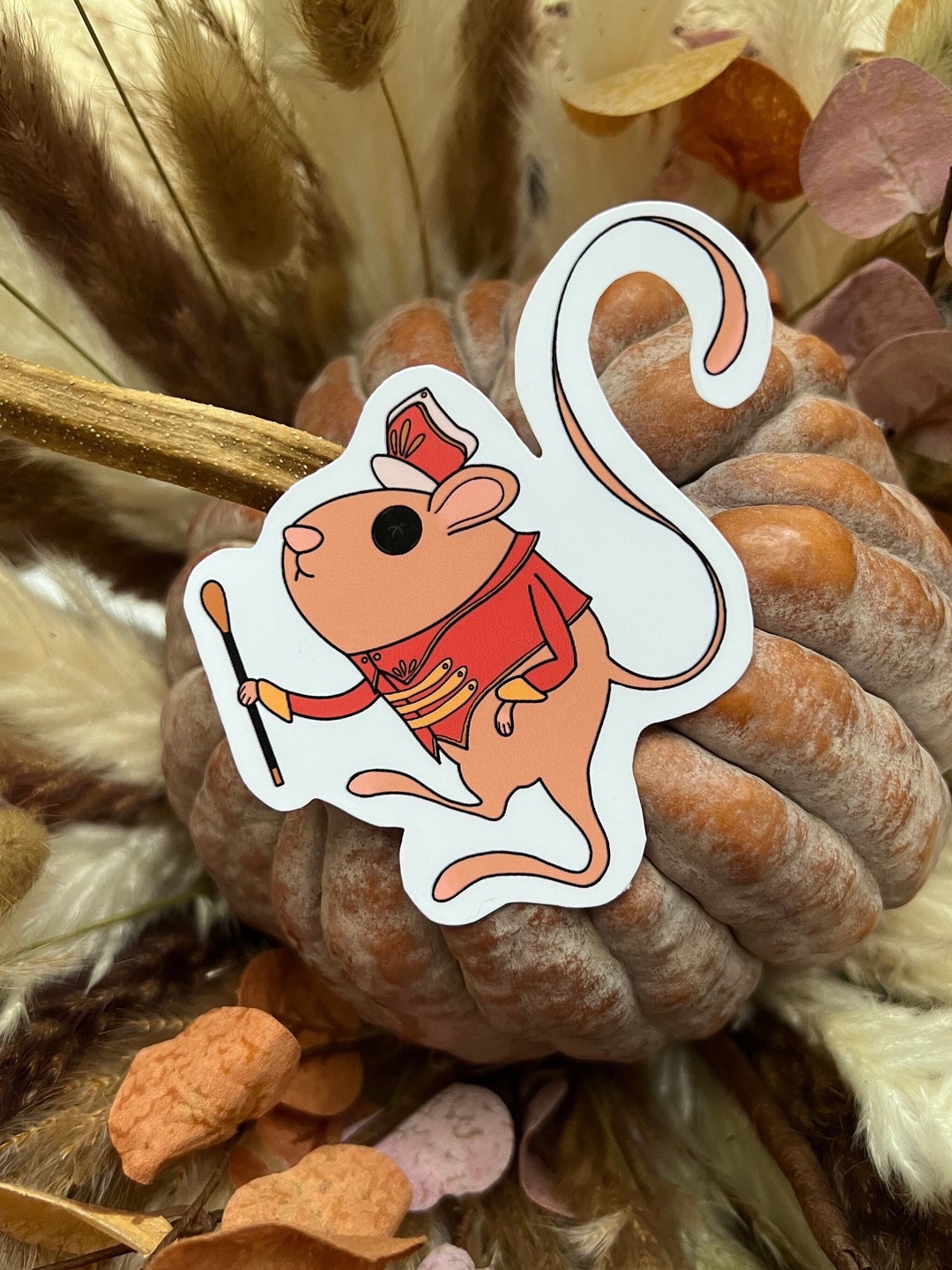 Coraline Circus Mouse Sticker - Cute Weatherproof Glossy Vinyl Sticker ...