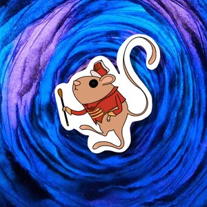 Coraline Circus Mouse Sticker - Cute Weatherproof Glossy Vinyl Sticker ...