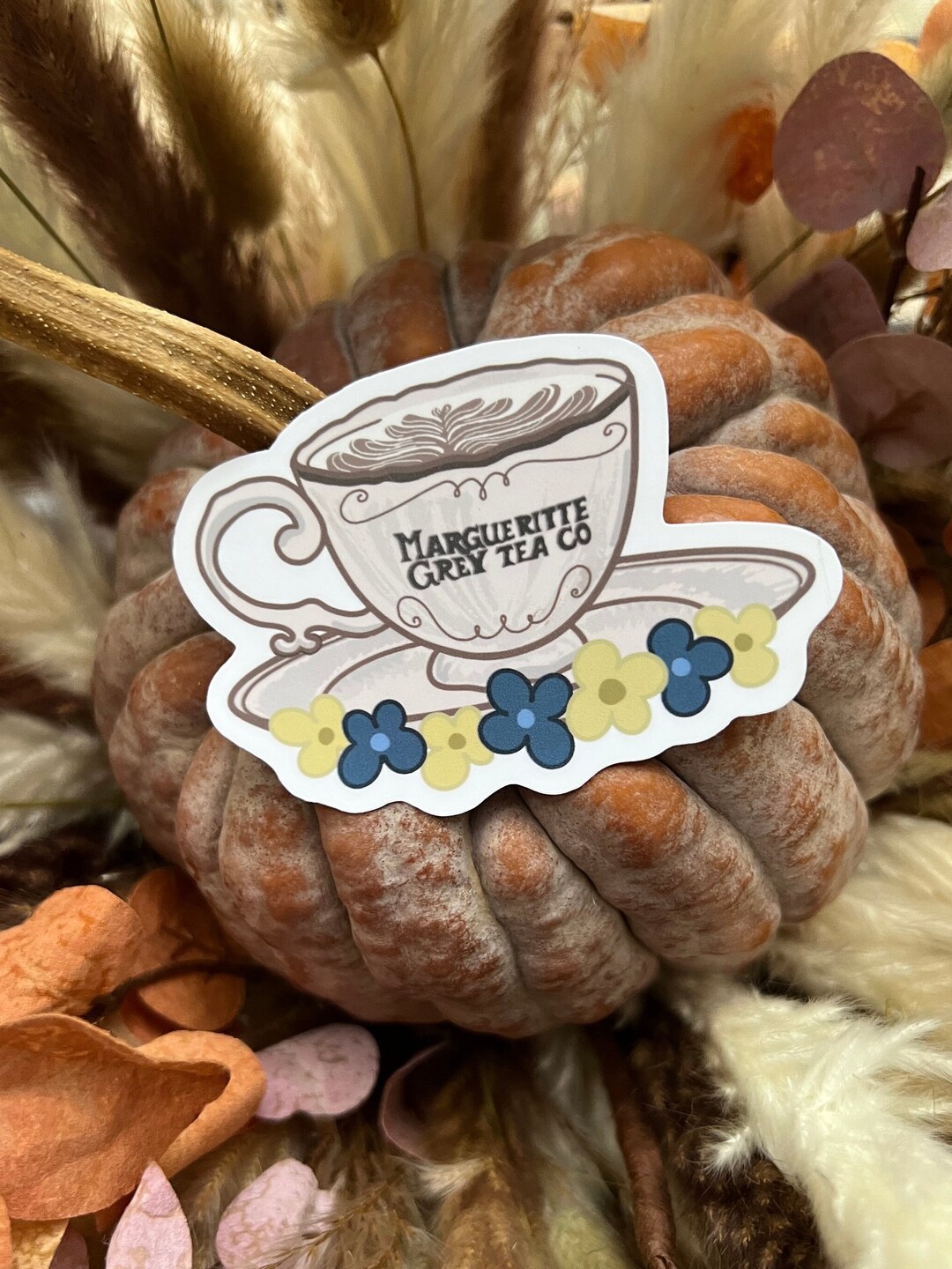 Over the Garden Wall Margueritte Grey Tea Co Sticker - Cartoon Network ...