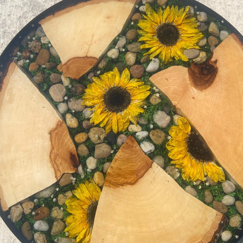 Sunflower End Table - Etsy