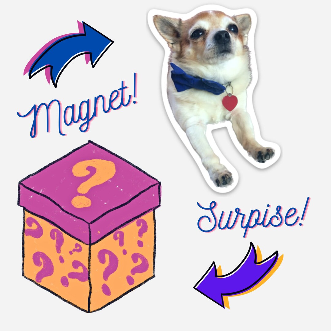 Big Stretch Magnet & Sticker 2 Pack - Lil Hobbs - Etsy
