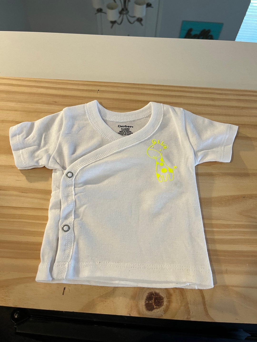 Giraffe Side Snap Baby Shirt - Etsy