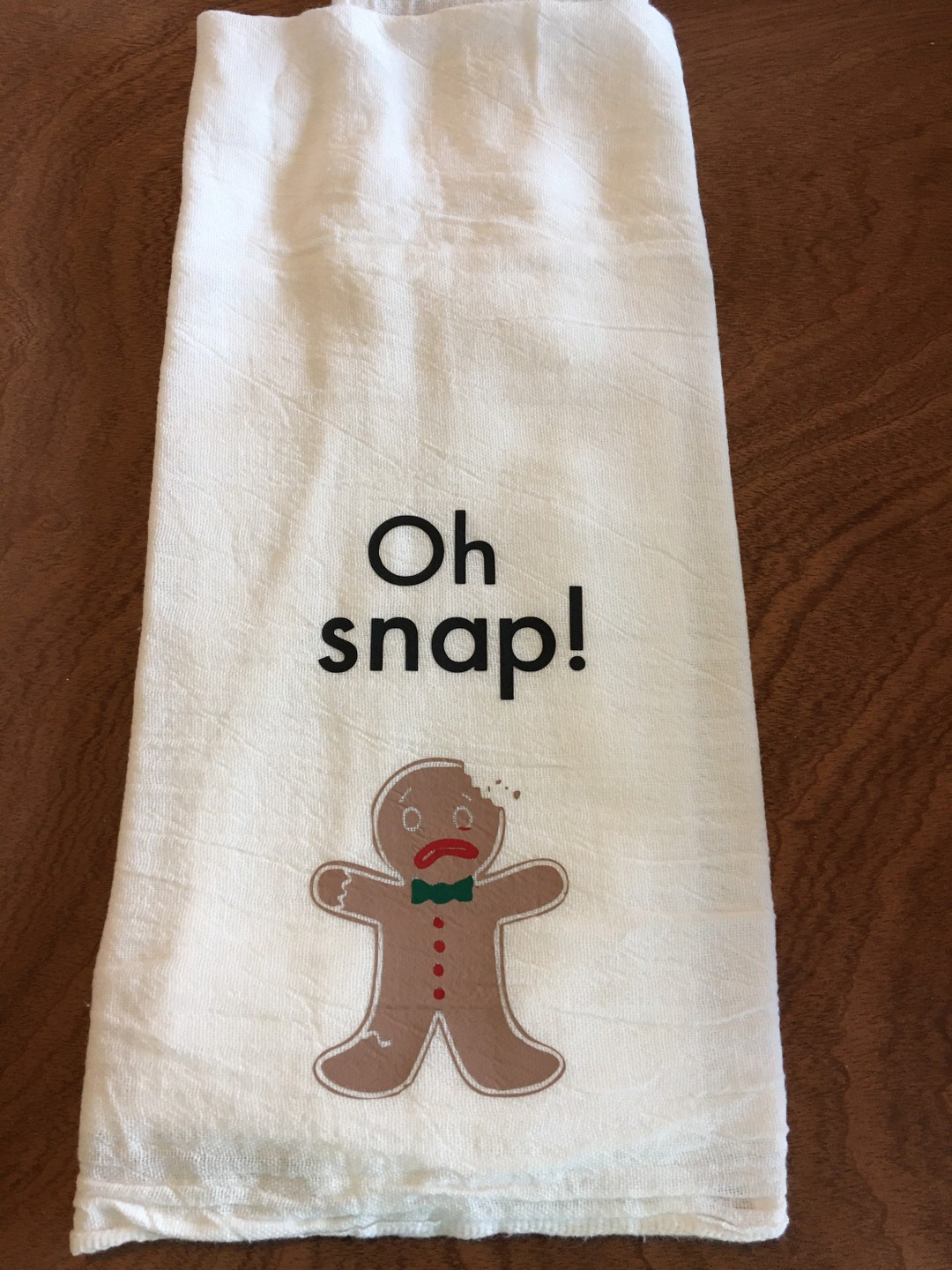 Gingerbread Man Tea Towel - Etsy