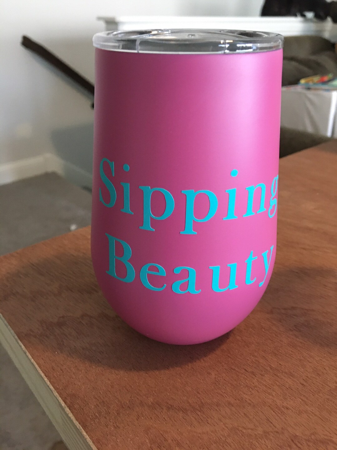 Sipping Beauty Insulated Wine Glass - Etsy