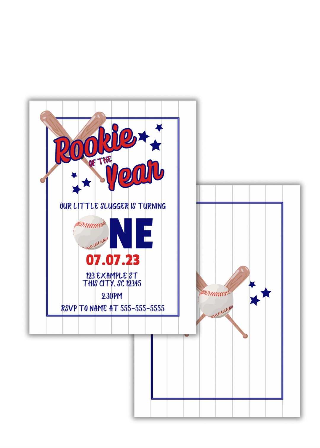 Rookie Year Birthday Invitation - Etsy
