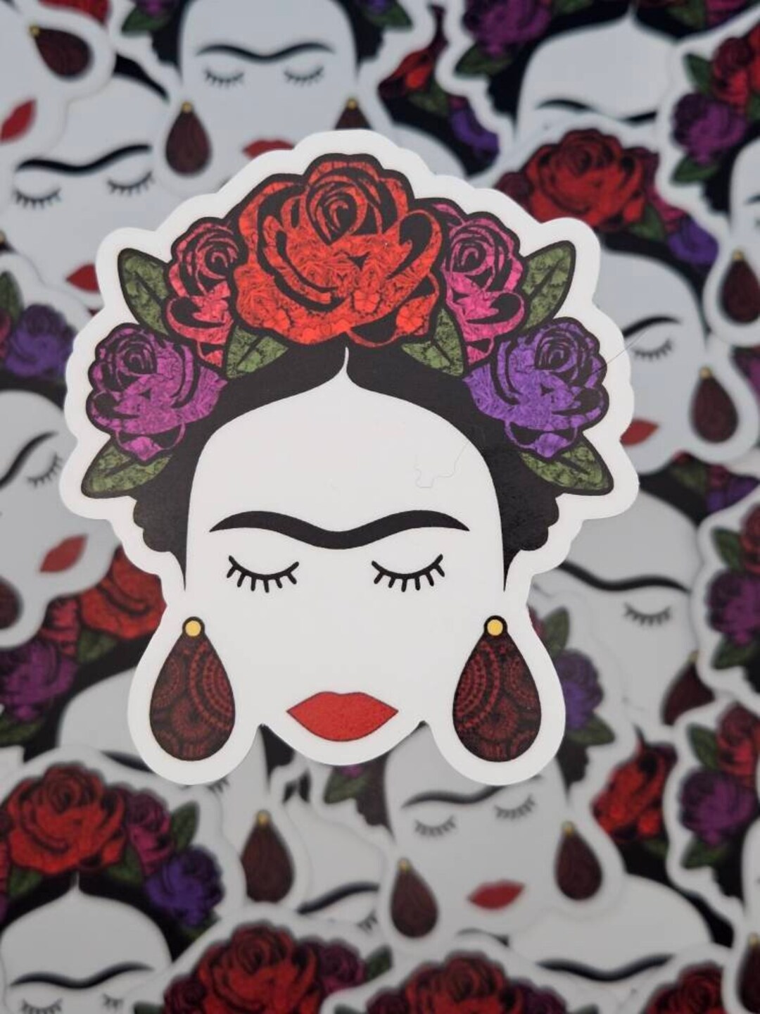 Vibrant Frida Kahlo Sticker: Waterproof Viva La Vida Decal - Etsy