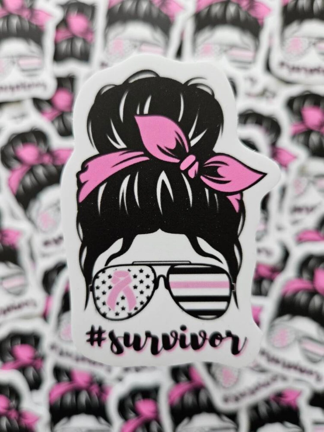 Survivor Sticker, Breast Cancer Survivor Sticker, Waterproof Water ...