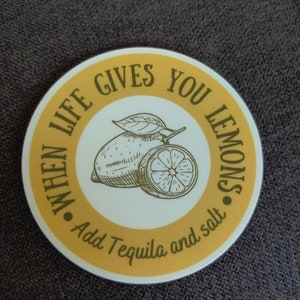 Tequila Sticker, Alcohol Themed Vinyl Sticker, Waterproof Water Bottle ...