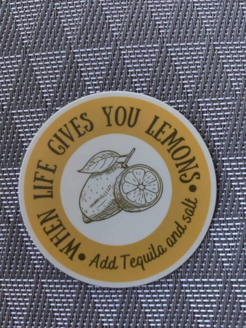 Tequila Sticker Alcohol Themed Vinyl Sticker Waterproof - Etsy