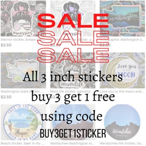 Wenatchee Washington Sticker: Saddlerock Matte Vinyl Decal - Etsy