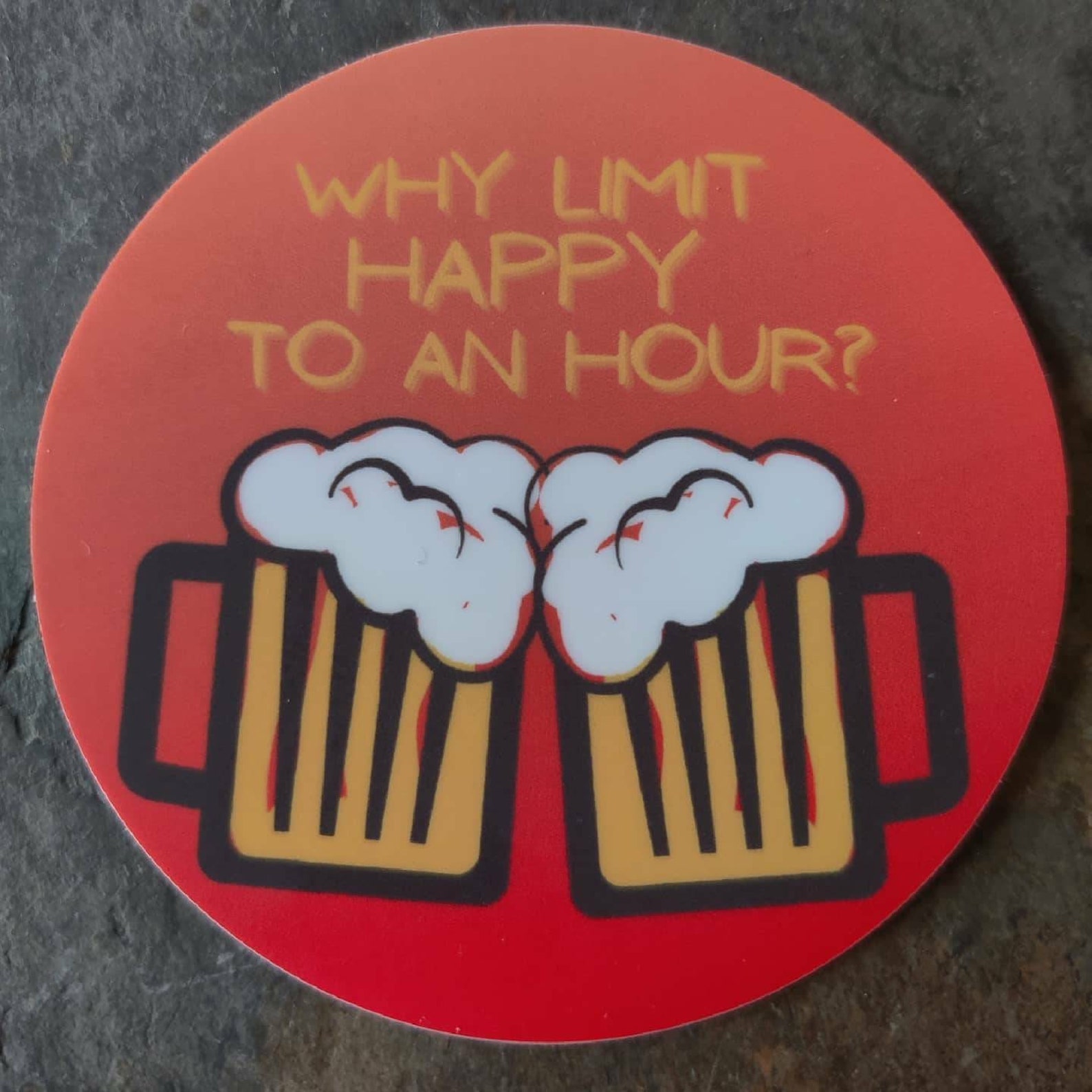 Happy Hour Vinyl Sticker Seer Sticker Sticker for Bar or Man - Etsy