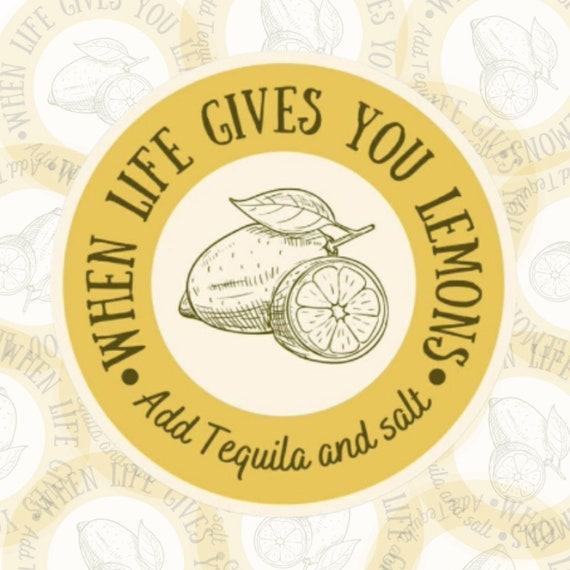 Tequila Sticker Alcohol Themed Vinyl Sticker Waterproof - Etsy