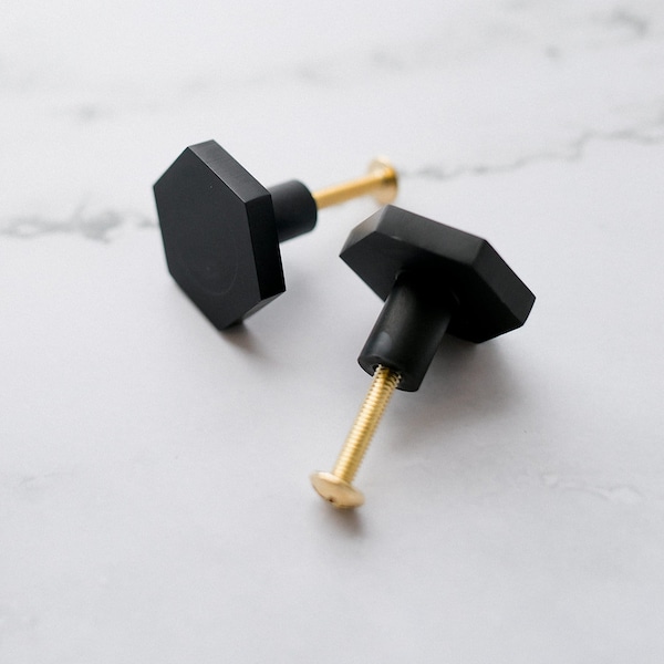 Hexagon Knobs - Etsy UK