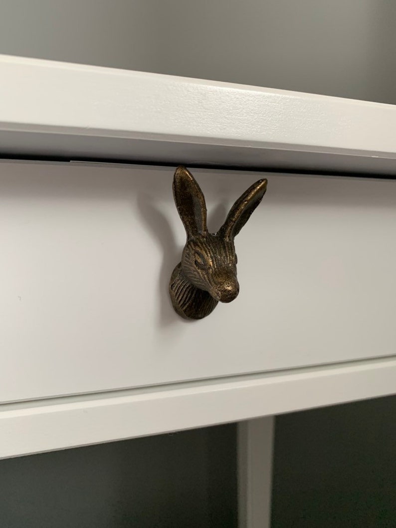 Rabbit Hare Drawer Knob Door Cupboard Cabinet Knob Pull - Etsy