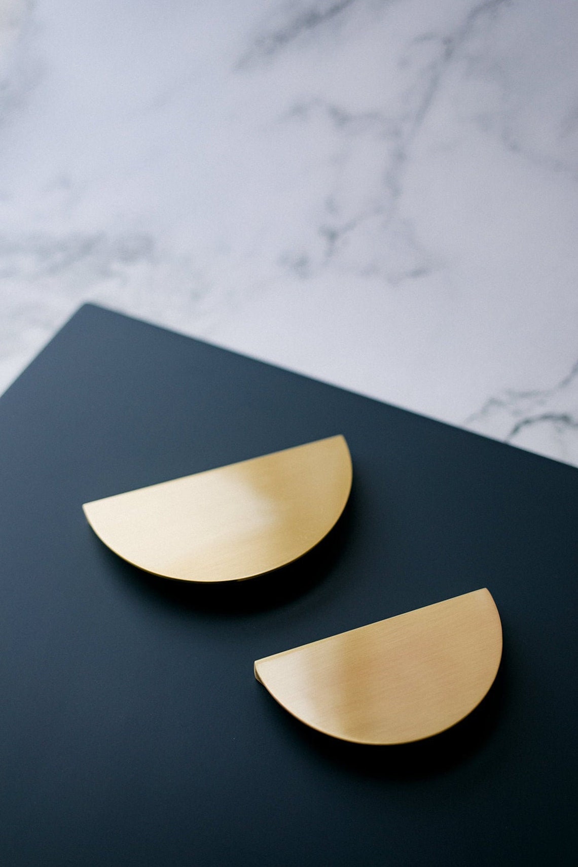 Brass Half Moon Handles Kitchen Handle Drawer Handle - Etsy