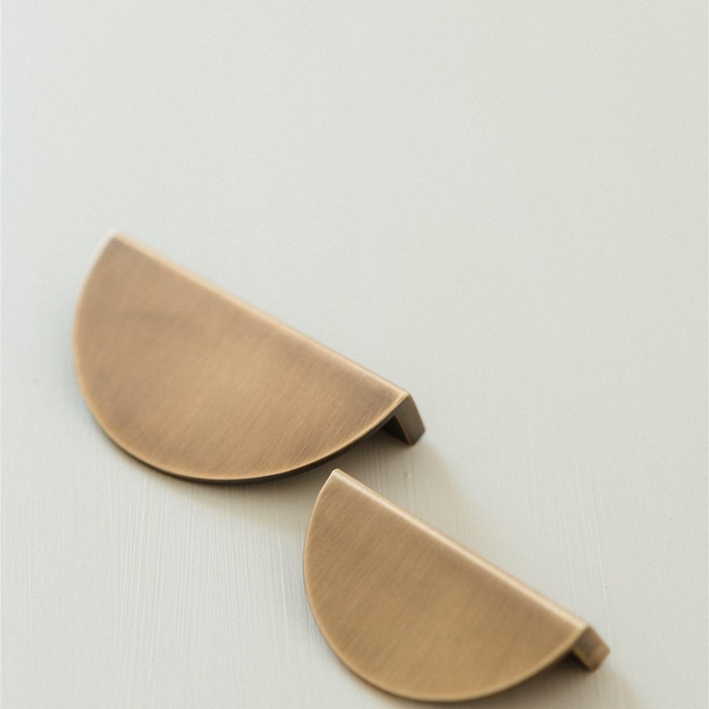 Brass Drawer Lip Pulls - Etsy UK