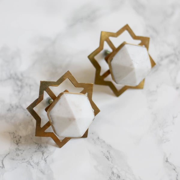 Hexagon Knobs - Etsy UK