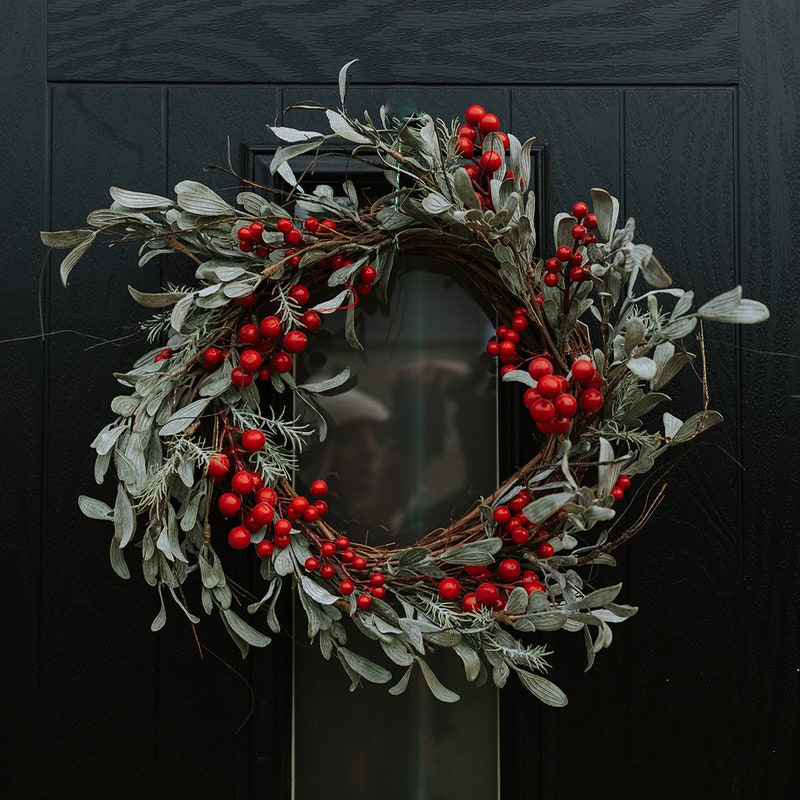 Red Berry Wreath - Etsy