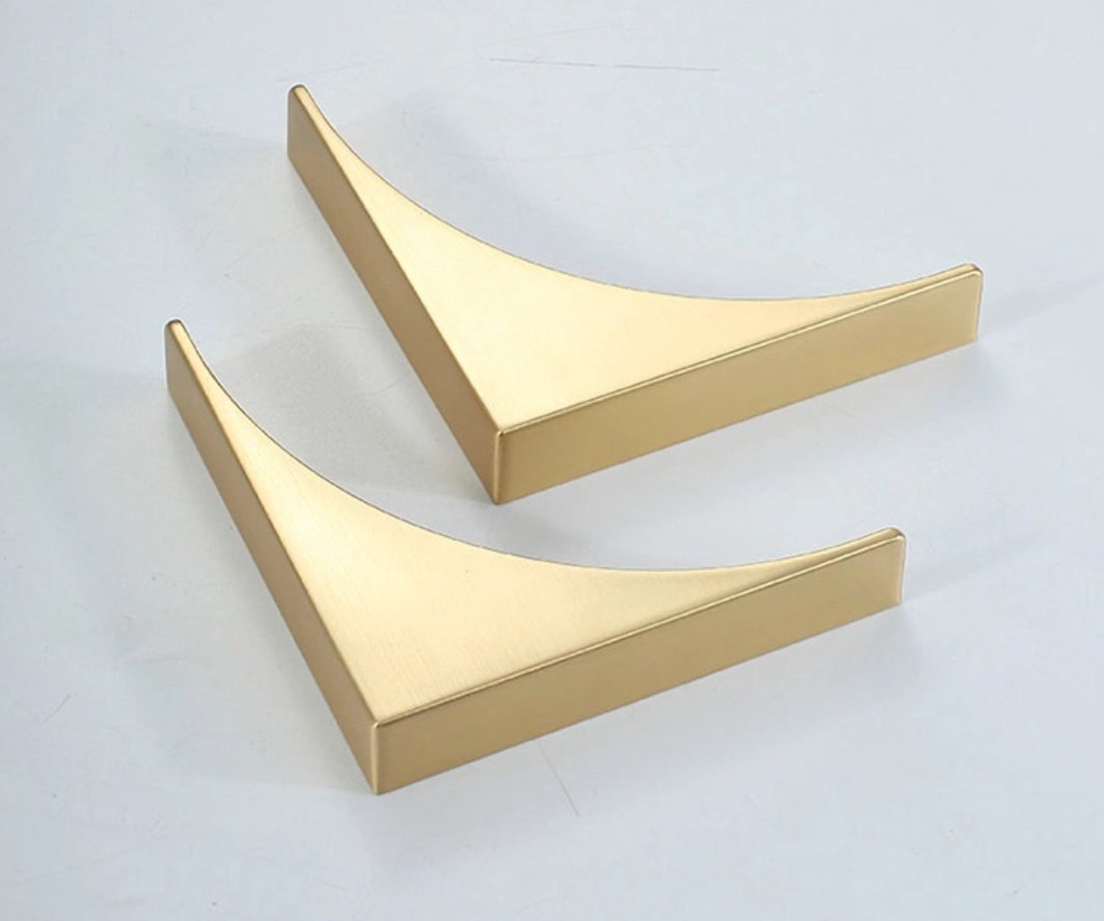 Brass Half Moon Handles Triangle Handle Wardrobe Handle - Etsy