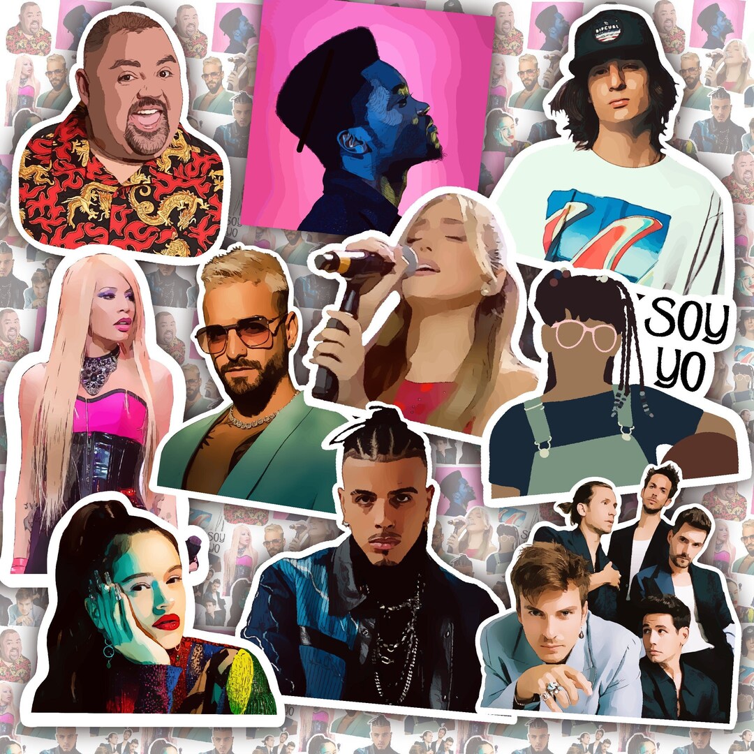 Famous Spanish Speakers/latinos - Die Cut Water Resistant Sticker - Etsy