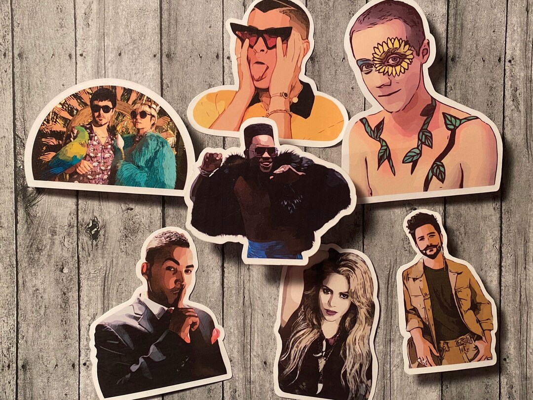 Famous Spanish Speakers/latinos3 - Die Cut Water Resistant Sticker - Etsy