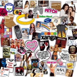 2000s Sticker Grab Bag Die Cut Water Resistant Stickers | Etsy