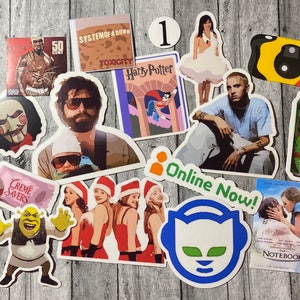 2000s Sticker Grab Bag - Die Cut Water Resistant Stickers - Etsy