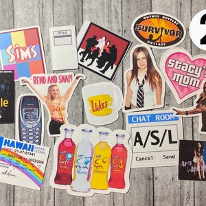 2000s Sticker Grab Bag - Die Cut Water Resistant Stickers - Etsy