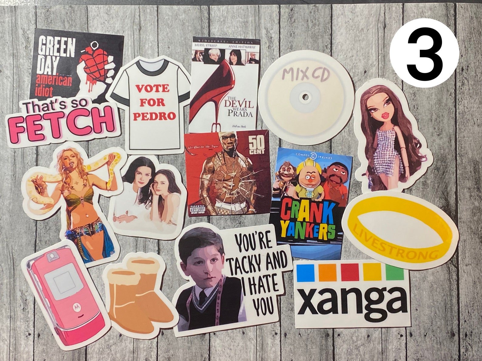 2000s Sticker Grab Bag - Die Cut Water Resistant Stickers - Etsy