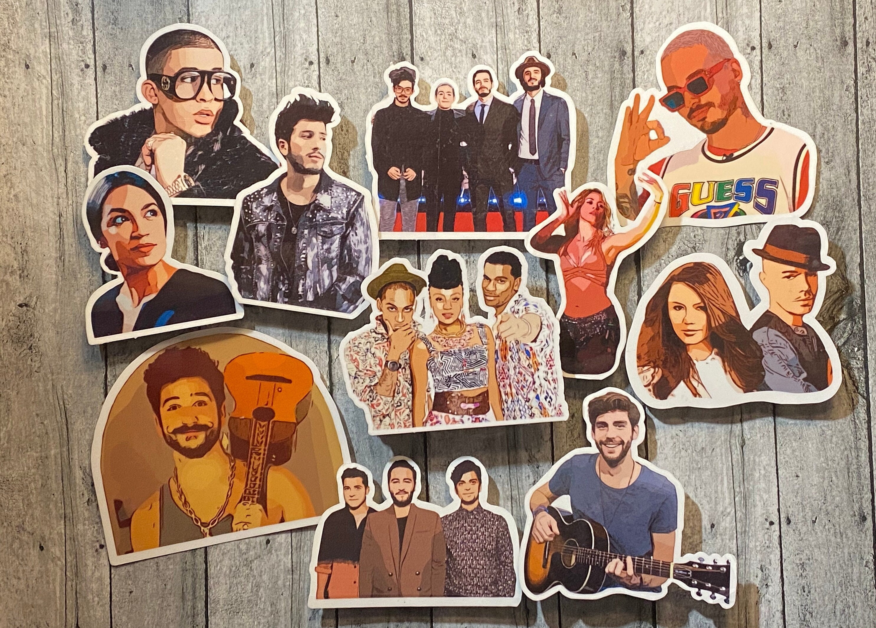 Famous Spanish Speakers/latinos Die Cut Water Resistant | Etsy