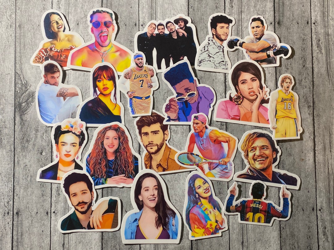 Famous Spanish Speakers- 2” Stickers Grab Bag - 20 Stickers in Total ...
