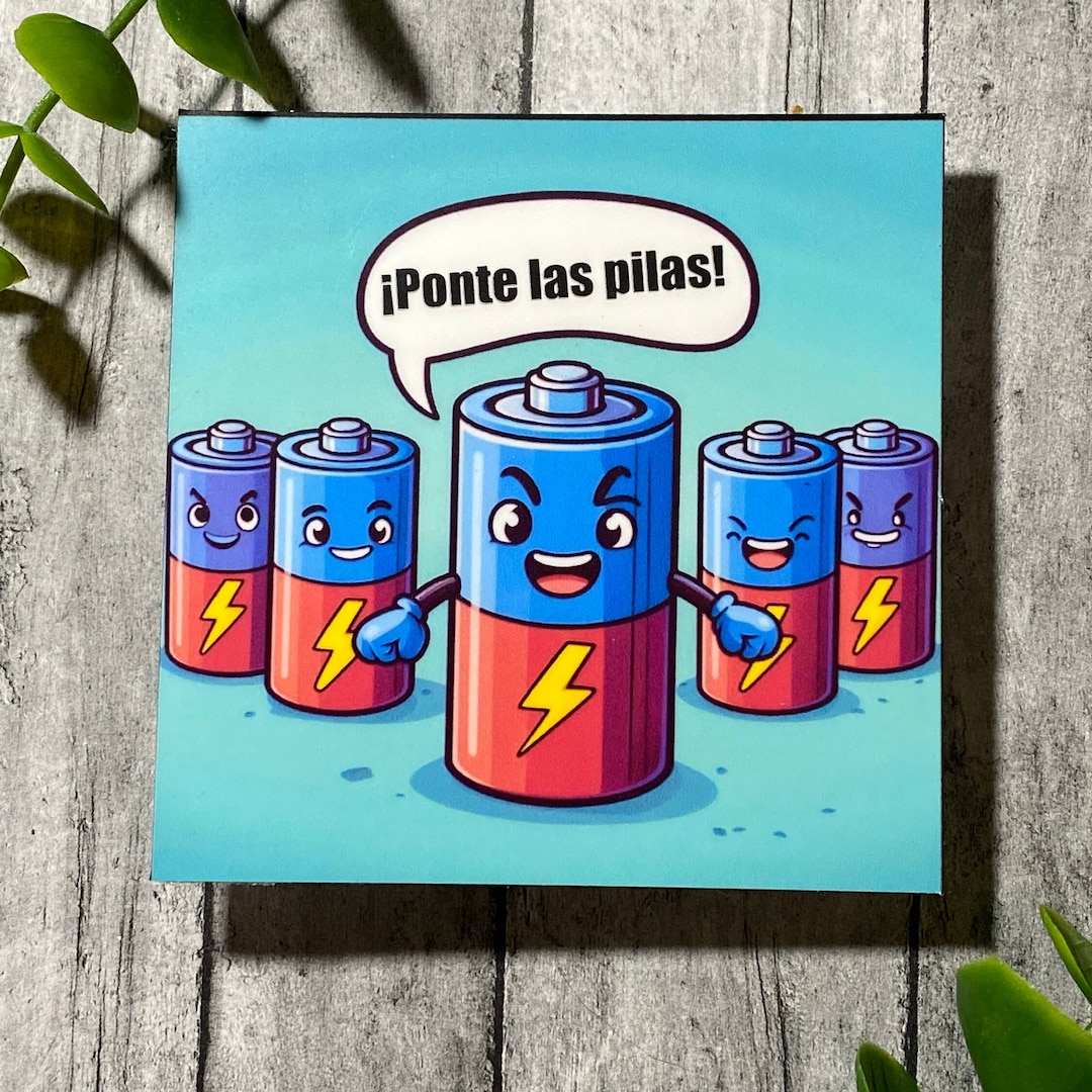 Spanish - Ponte Las Pilas -die Cut Water Resistant Sticker - Etsy