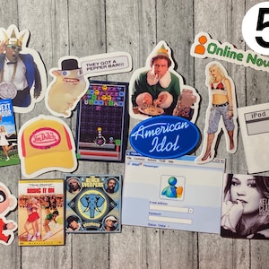 2000s Sticker Grab Bag - Die Cut Water Resistant Stickers - Etsy