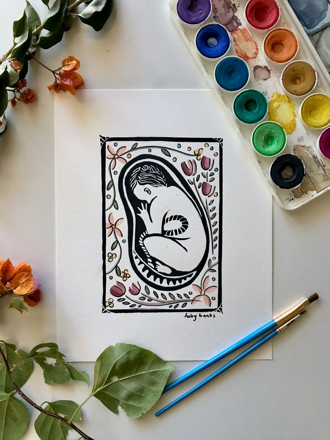 Fearfully and Wonderfully Made // 8 X 10 Pro-life Art Print of - Etsy