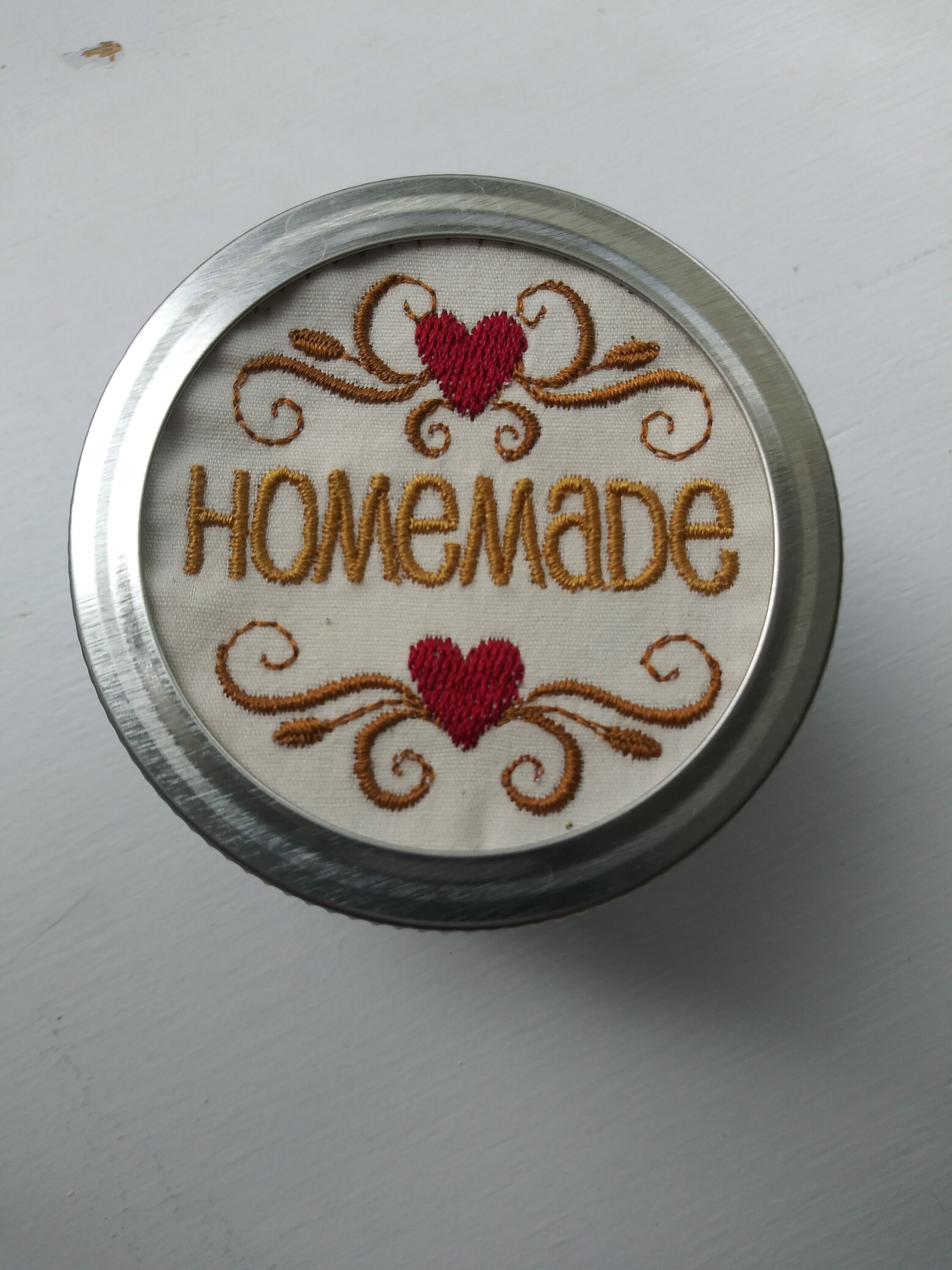 Mason Jar Cover, Homemade Mason Jar Lid Cover. Ball Jar Top. Canning ...