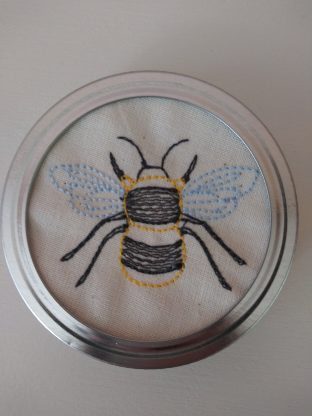 Honey Bee Mason Jar Label, Honey Bee Canning Jar Cover, Honey Bee Ball ...