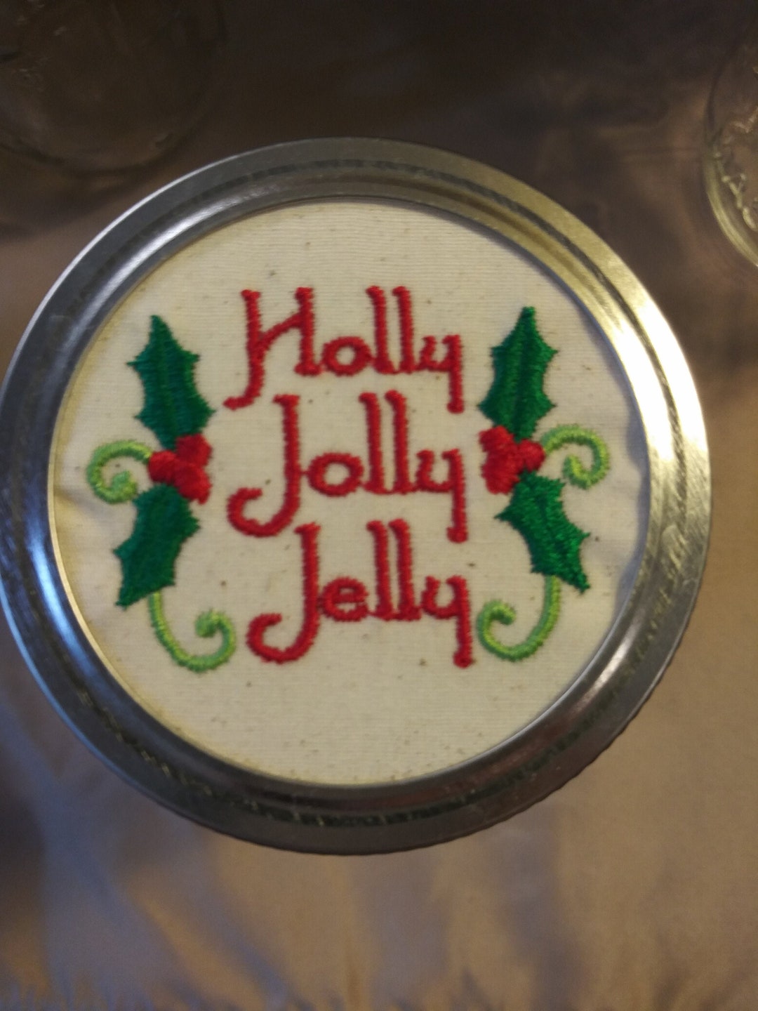 Holly Jolly Jelly Mason Jar Label - Etsy