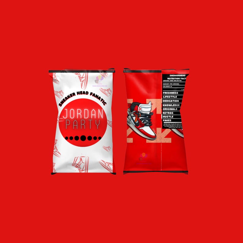 All Occasions Custom Chip Bag - Festive Party Snack Packaging - Etsy