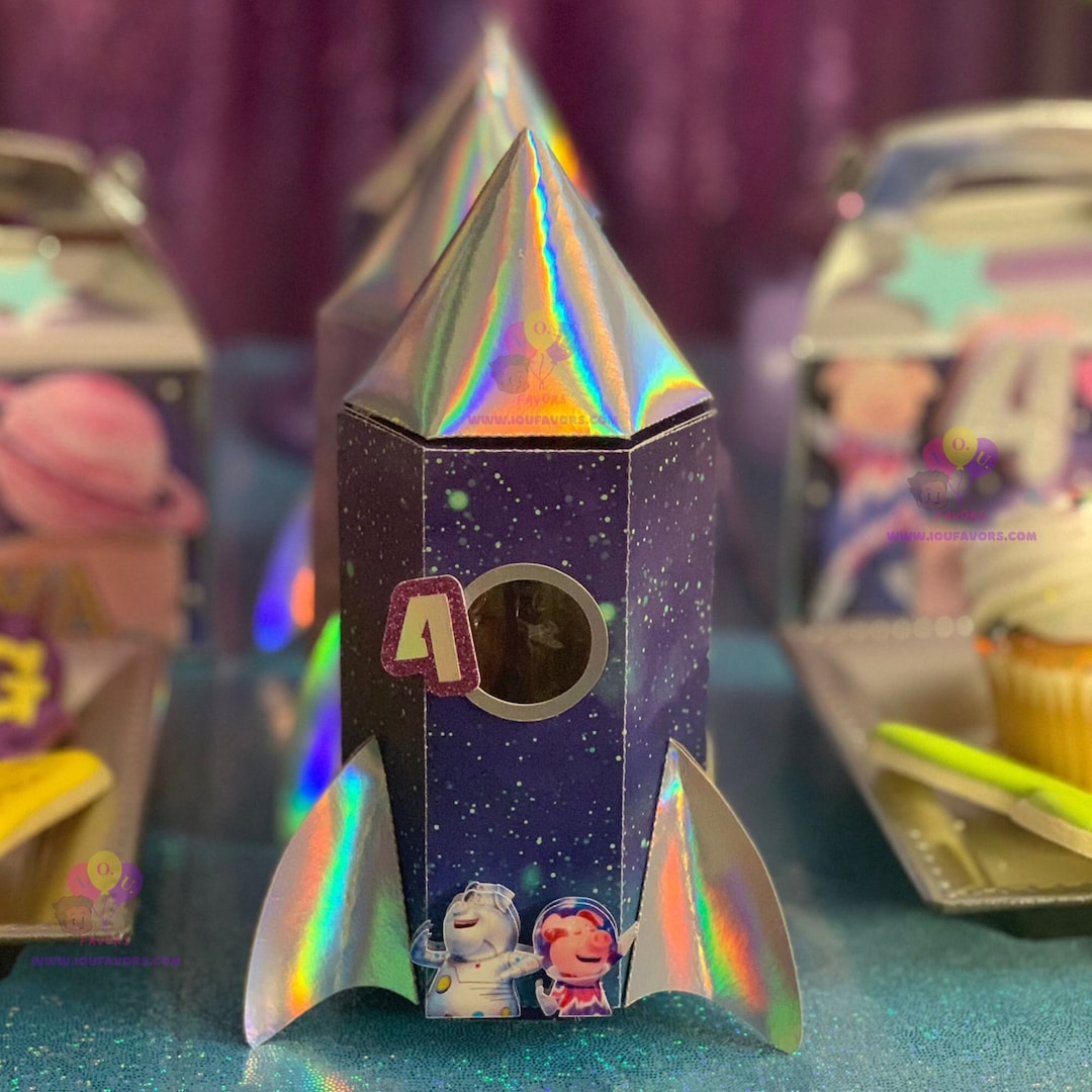 Unique Space Rocket Theme Party Treat Box for Your Next Event - Etsy