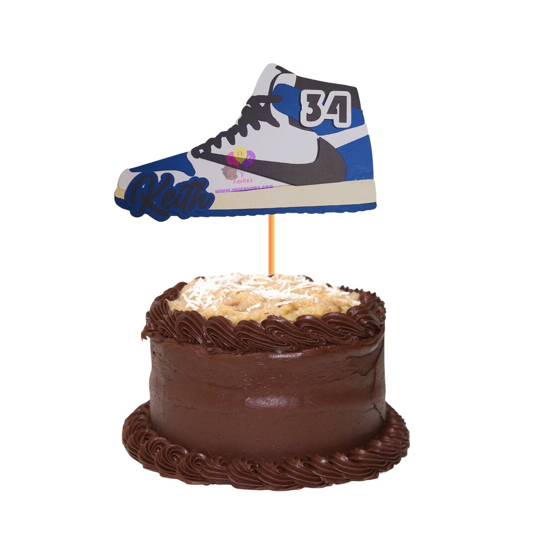 Air Jordan 1 Retro High Top Cake Topper Perfect for the Sneakerhead - Etsy