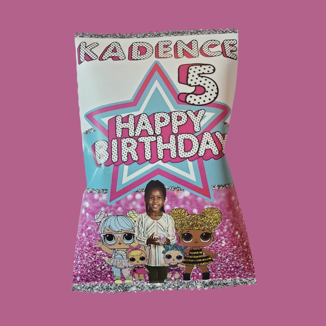 All Occasions Custom Chip Bag - Festive Party Snack Packaging - Etsy