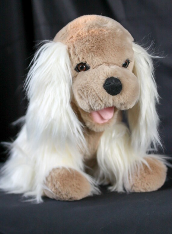 Spaniel Dog Sitting Plush Stuffed Animal - Etsy