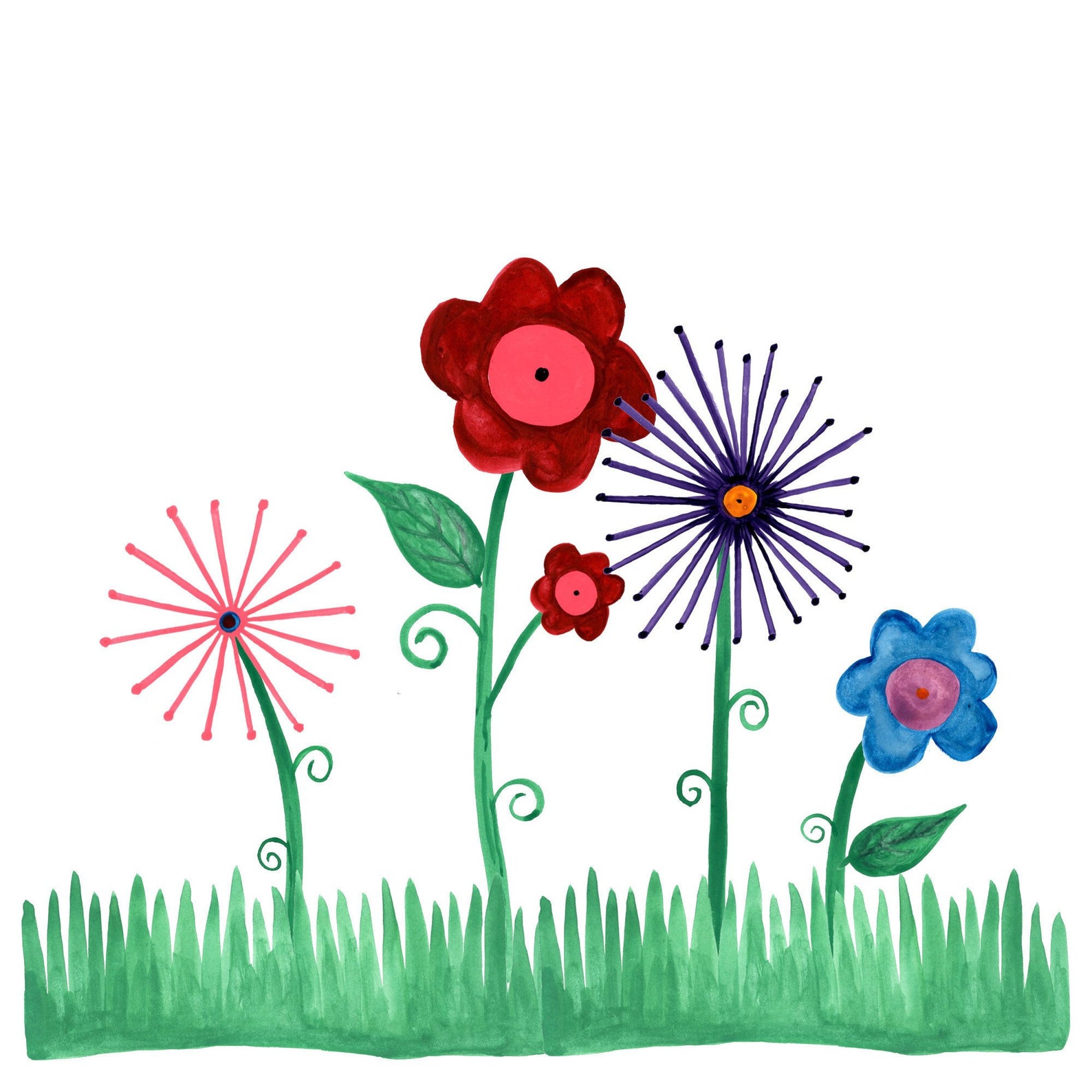 Flowers and Stems Digital Download 22 Images Commercial | Etsy