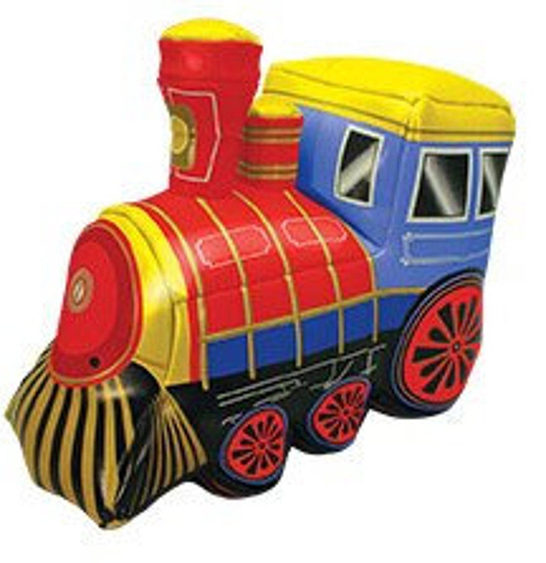 Soft Vinyl Steam Train Engine Shaped Toy - Etsy