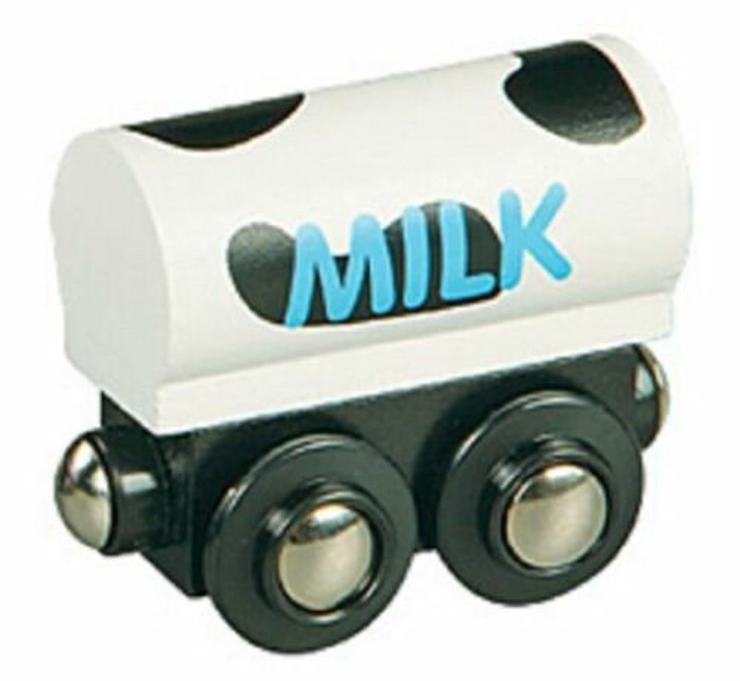 Lil Chugs Wooden Trains Milk Freight Tank Car - Etsy