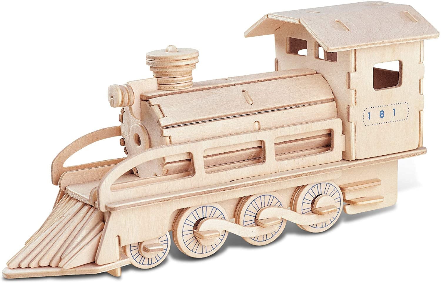 Steam Train 3D Puzzle Wood Craft Construction Kit 72pc - Etsy