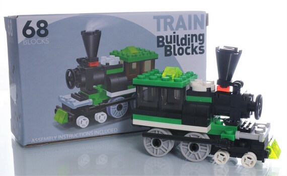 Train Building Blocks 68 Piece Engine - Etsy