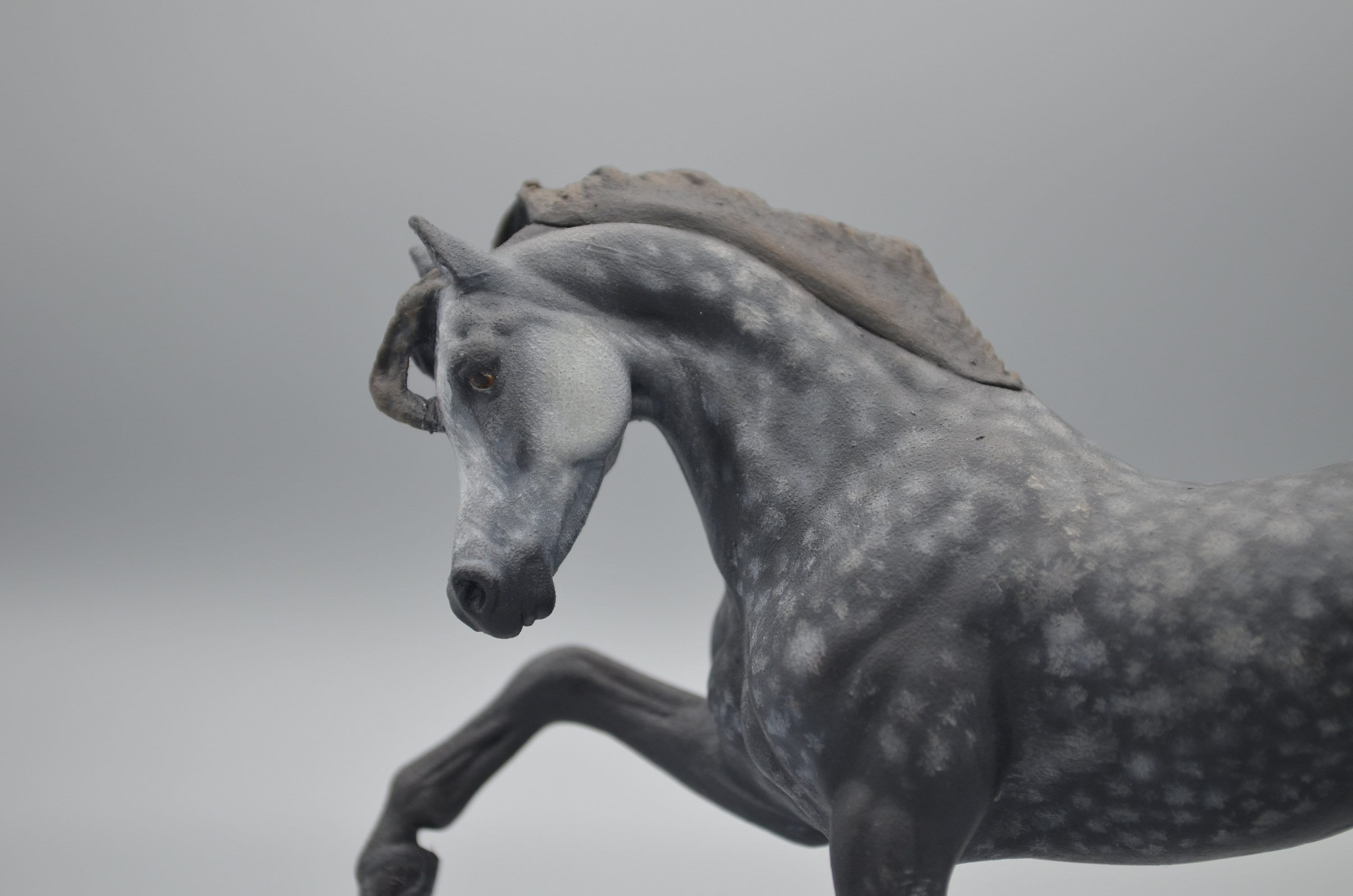 Wia Arabian Model Horse Dark Dapple Grey // OOAK, Handpainted Custom ...