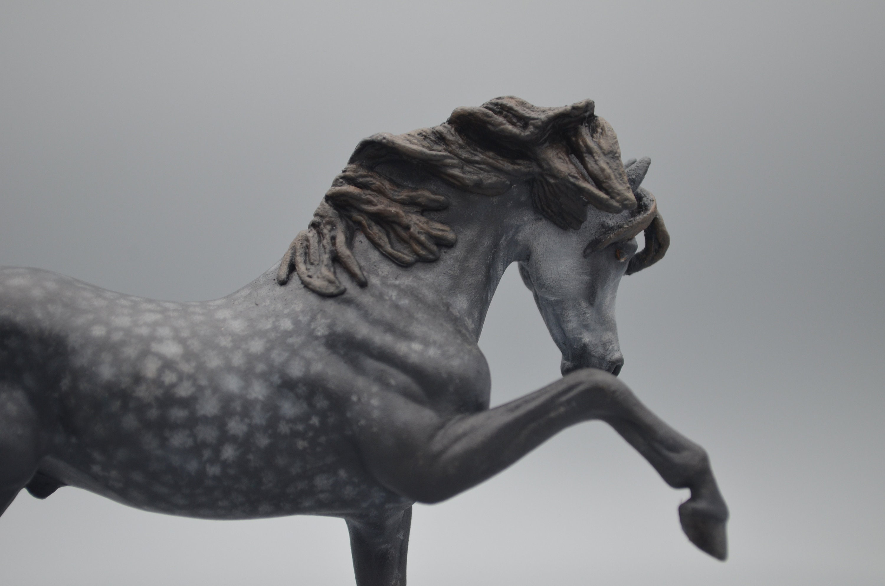 Wia Arabian Model Horse Dark Dapple Grey // OOAK, Handpainted Custom ...