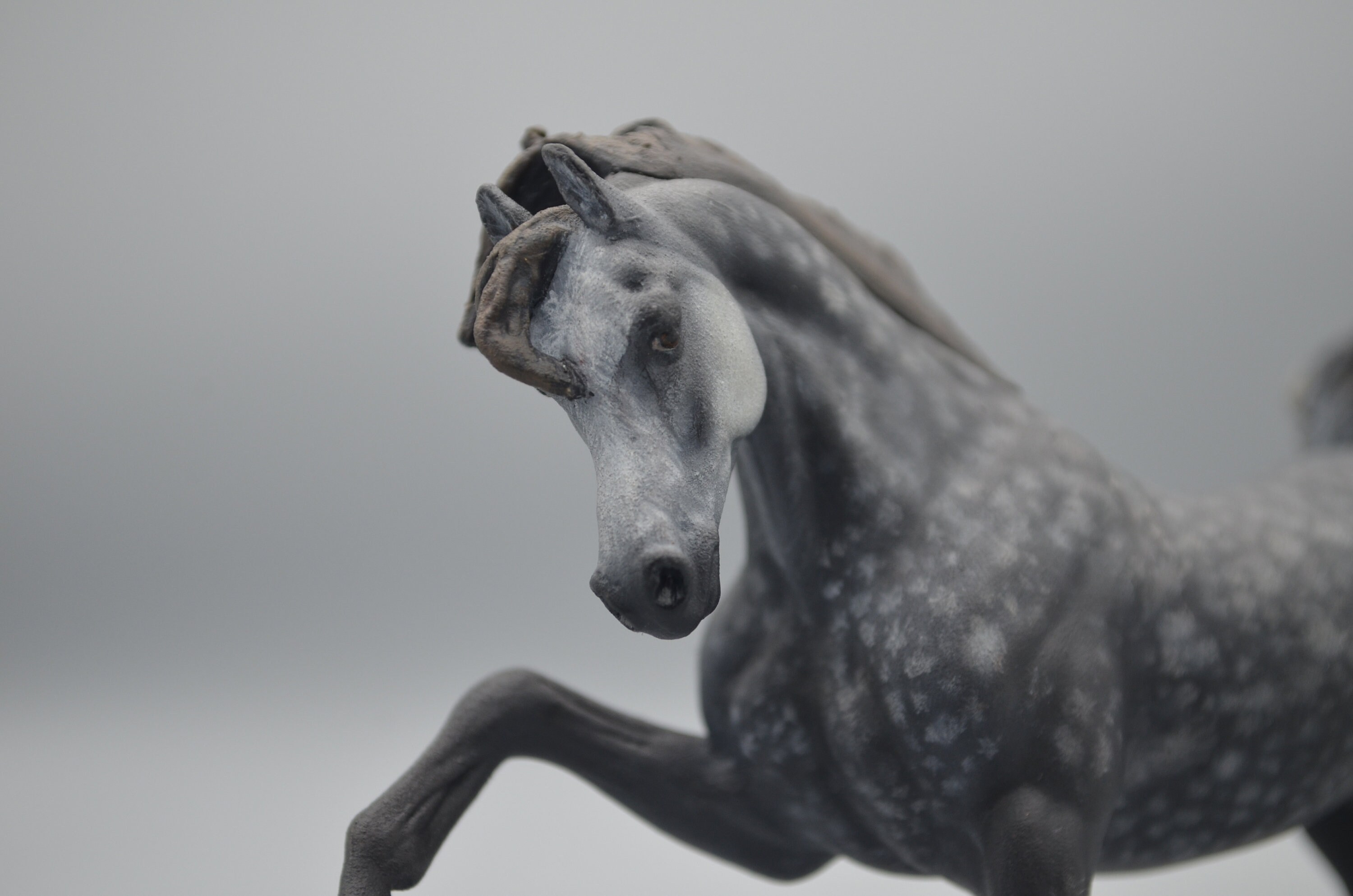 Wia Arabian Model Horse Dark Dapple Grey // OOAK, Handpainted Custom ...